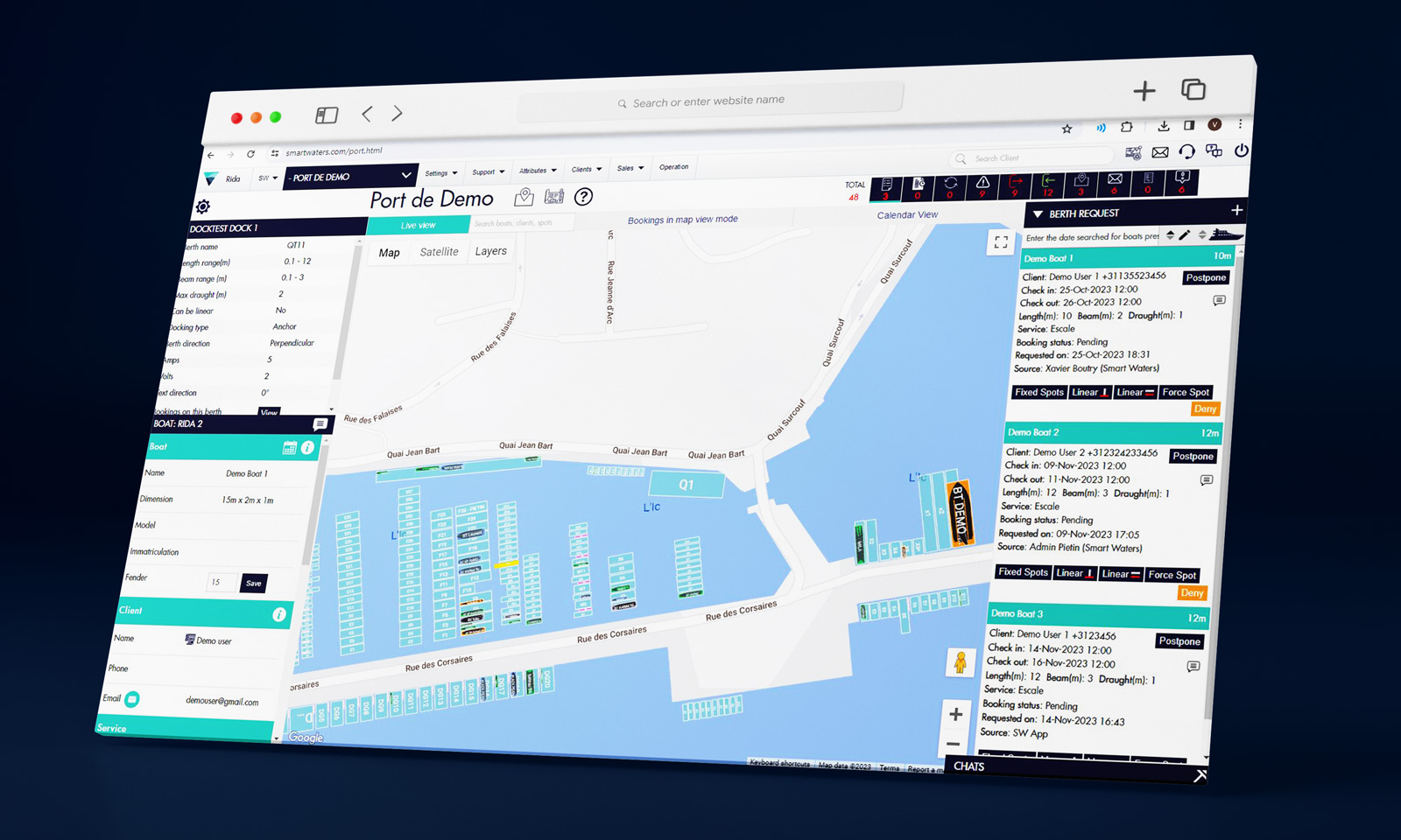 Smart Waters | Marina Management Software | Marina Management System